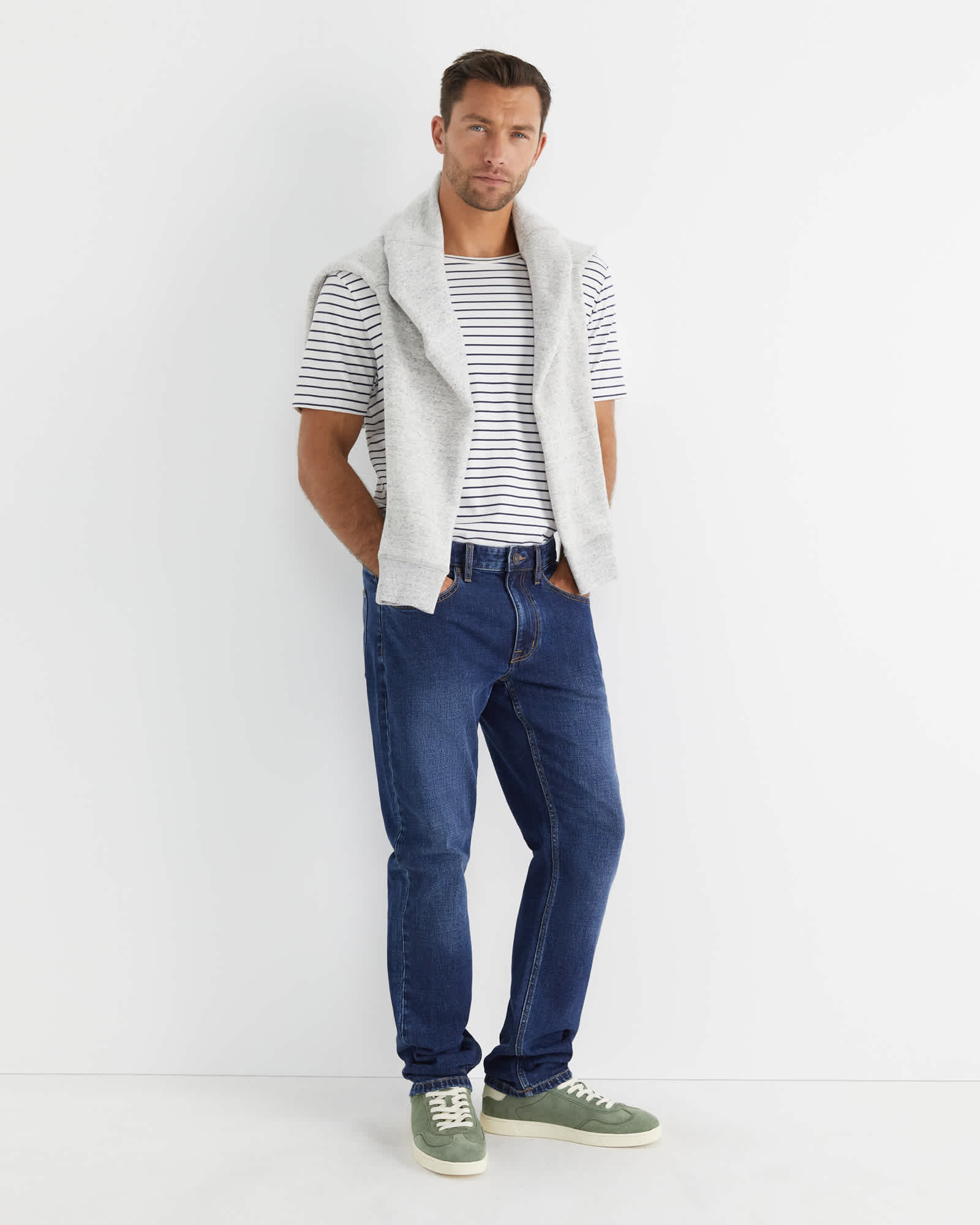 Grayson Straight Jean in True Blue | Sportscraft