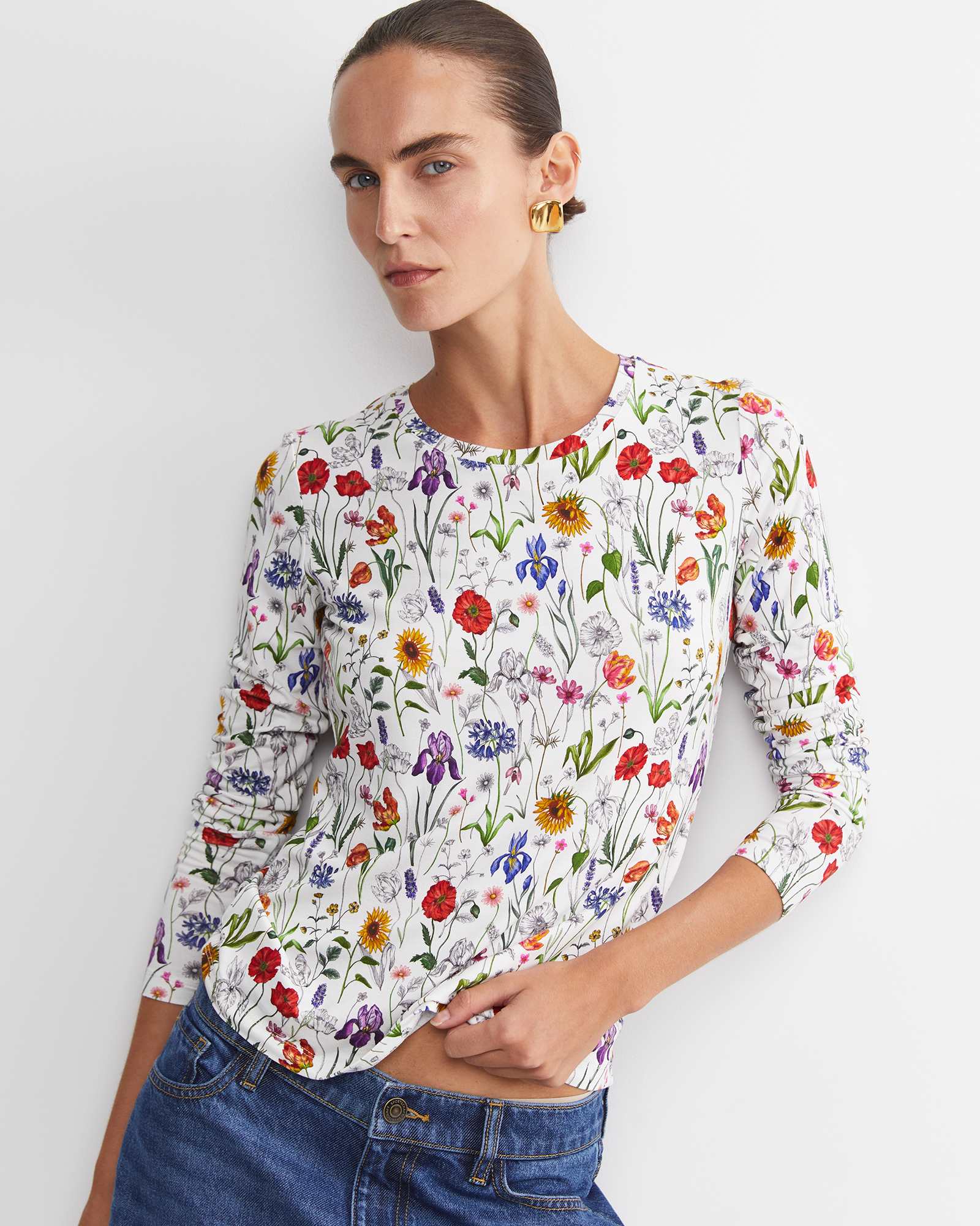 Meadow Liberty Long Sleeve Magic Tee in Multi | Sportscraft